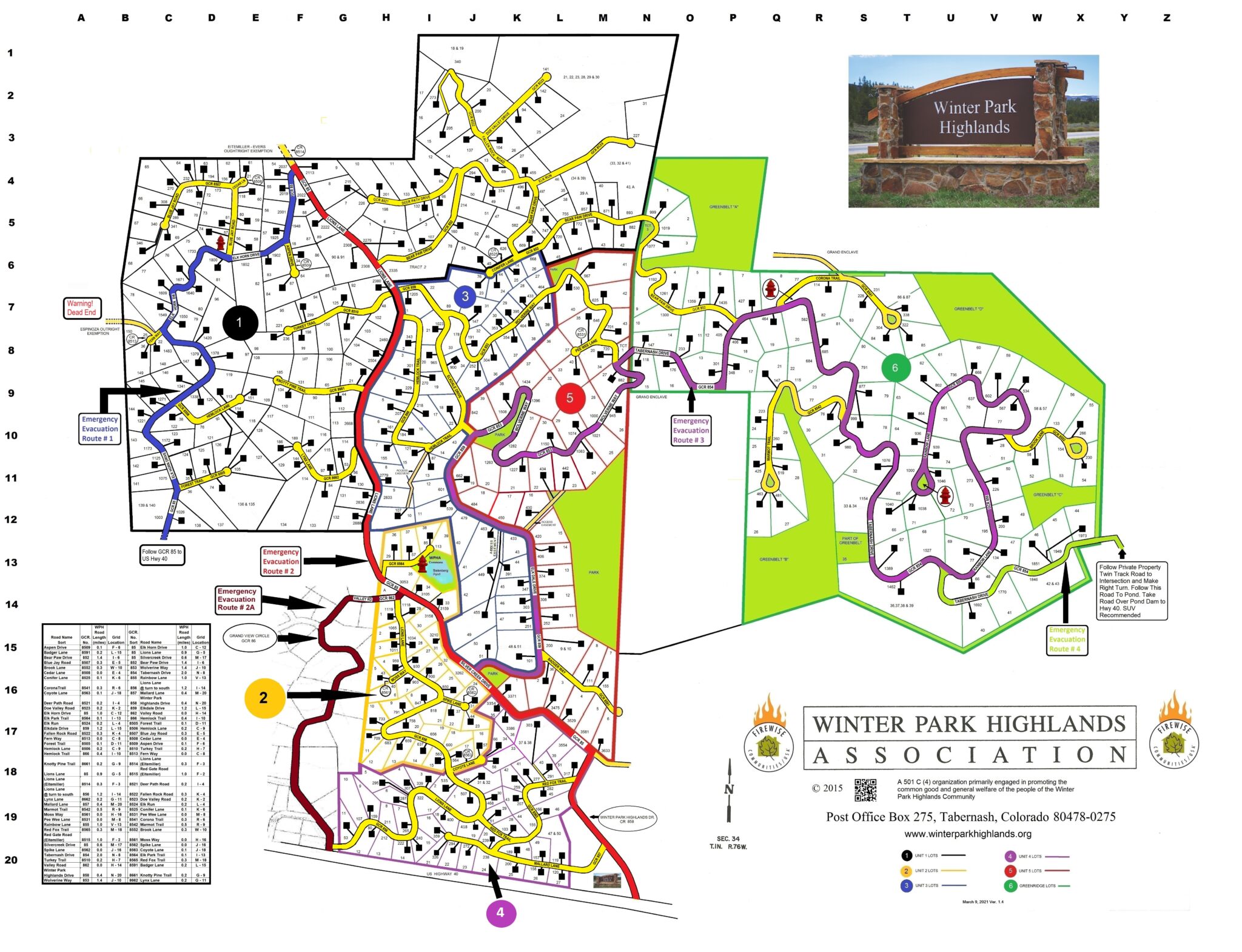 Firewise – Winter Park Highlands, Grand County, Colorado